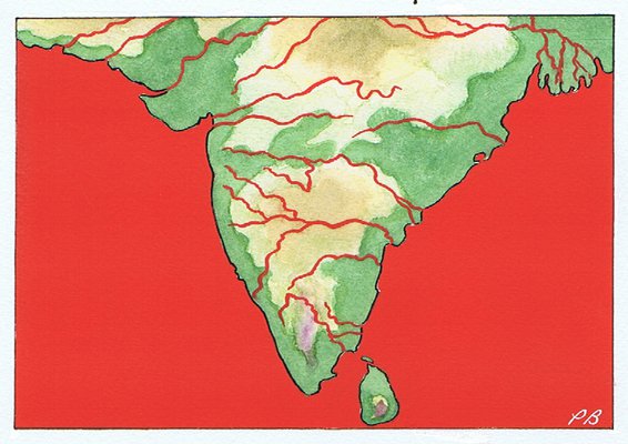 Map of India - Cartoon Gallery