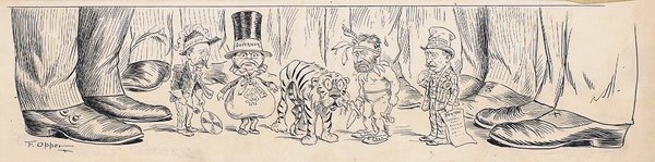Tammany Tiger and the boss of Tammany Hall in New York Richard Croker ...